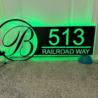 Blessed Script Metal Art Sign / Light up Blessed Metal Sign / - Etsy