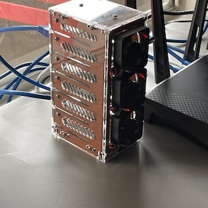 C4labs Bramble 4 or 6 Stack Cluster Case With Fans for Raspberry Pi5 ...