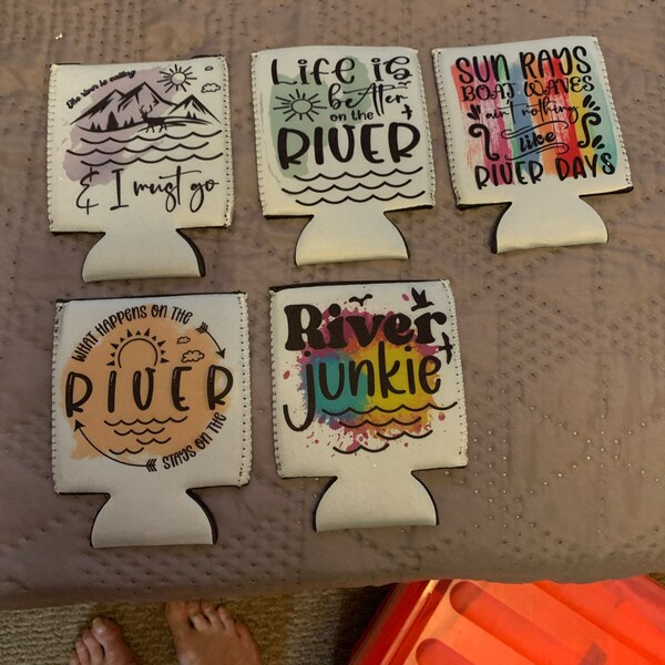 River Sublimation Designs Bundle, 6 River Quotes PNG Files, River Vibes ...