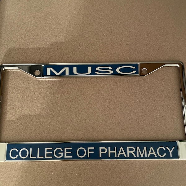 Chrome License Plate Frame Metal Custom Personalized Engraved ...