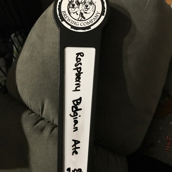 Custom Monogram & Name Tap Handle Black or White - Etsy