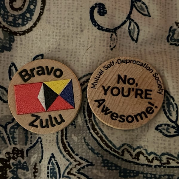 1.5" Personalized Wood Coins | Custom Printed Wooden Nickels | Wood ...