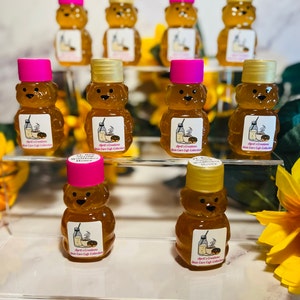25 Pure Raw Custom Mini Honey Bears Choose Your Honey - Etsy
