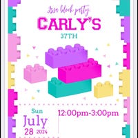 Patch Letter Invitation, Girl Birthday Invitation, Varsity Patch Party ...