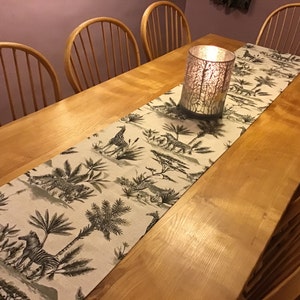 Safari Animals Table Runner 3999 100-250cm - Etsy