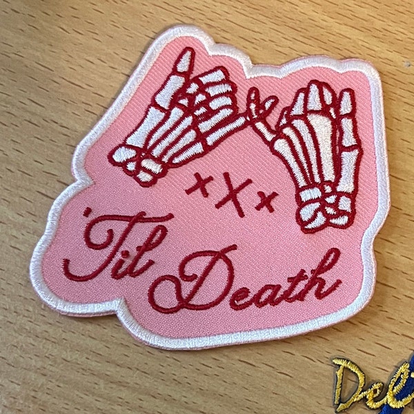 CUSTOM 'til Death Sticker, Wedding Favors, Takeaways for Gothic Themed ...