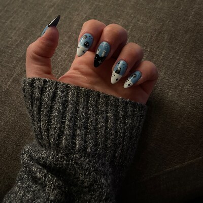 Studio Ghibli Soot Sprite Nails - Etsy