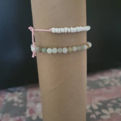 Adjustable Beaded Cord Bracelet / Handmade Beaded Cord Bracelet / Boho ...