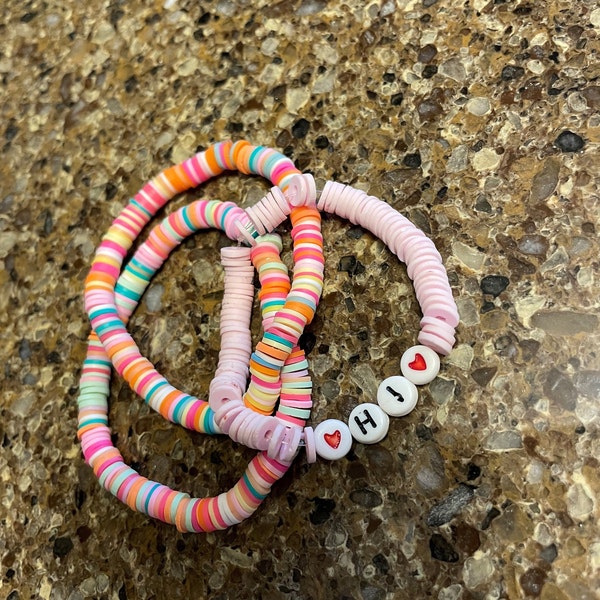 Blush White Gold Boho Neutral Beach Heishi Anklet Ankle Bracelet Set ...