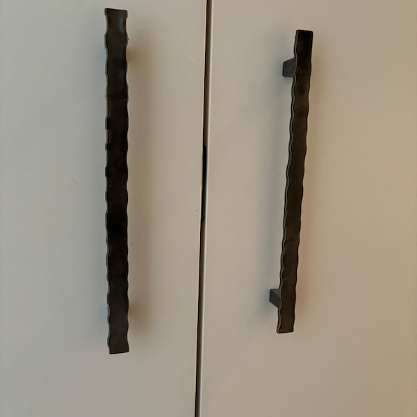 Simple Hand Forged Industrial Loft Drawer Pulls Handles Knobs Wrought ...