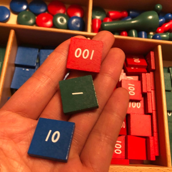 Montessori Stamp Game-math Learning Materials, Math Manipulatives ...
