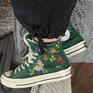 Custom Embroidered Converse High Tops/ Custom Converse Chuck Taylor ...