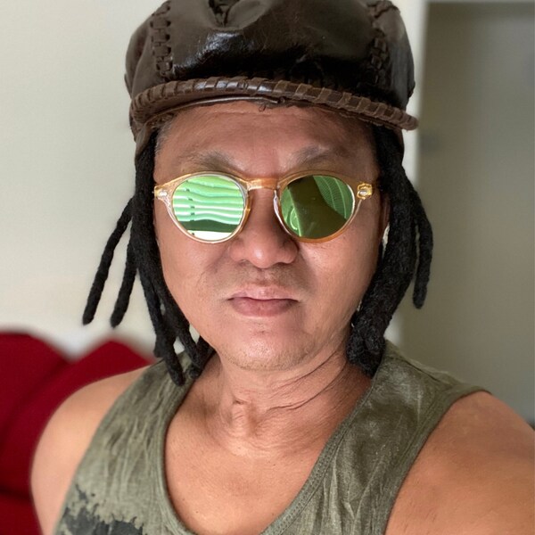 Rasta Leather Tam, Leather Crown for Locs, Dennis Brown Crown, Rasta ...