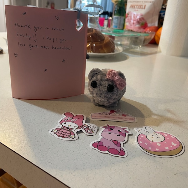 Jumbo Strawberry Cow, Fuzzy Crochet Strawberry Cow, Giant Cow Plushie ...