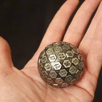 7pcs RPG Dice Set Spiky Gold Metal Pinwheel, Tabletop Roleplaying Games ...