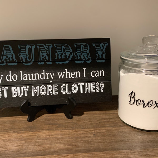 Bleach Label Decal / Laundry Room Decor / Laundry Label / Bleach ...