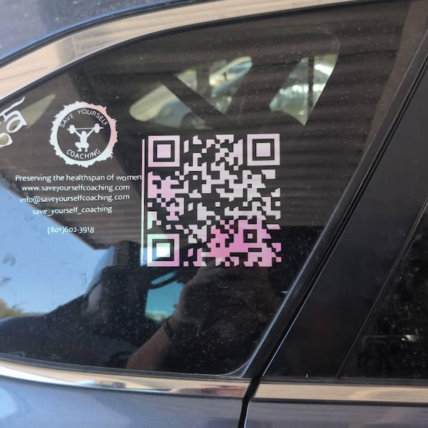 Business Qr Code Decal, Design Your Own Decal, Design Your Own Window ...
