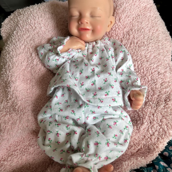 Baby Alive and Reborn / Silicone Baby Doll Clothes. Flannel Butterflies ...