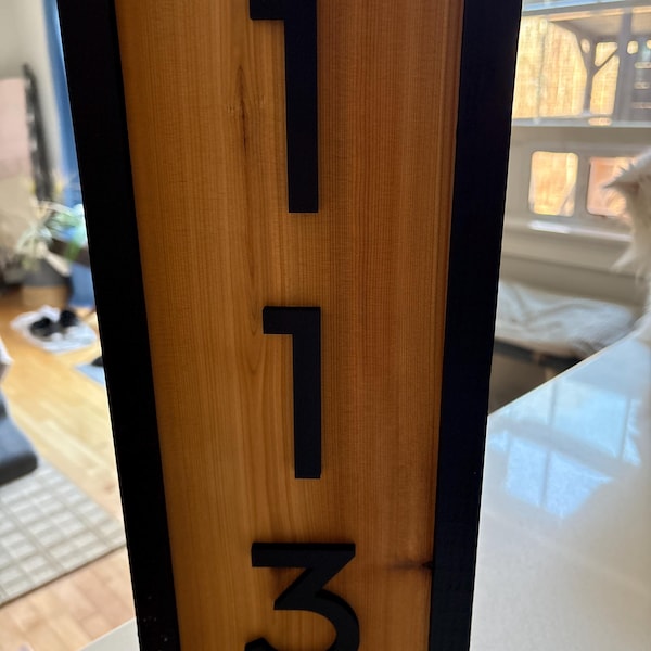 Custom Address Sign, Cedar Address Sign, House Number Address Sign ...