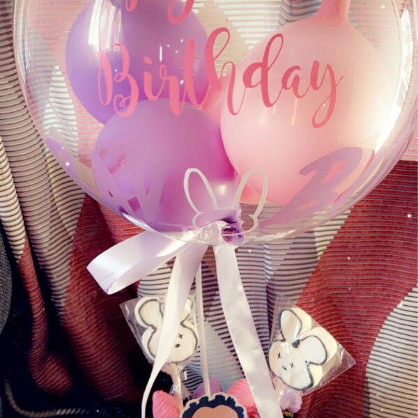 Customized Vinyl Decal for Balloons, Personalized Balloon Decals ...