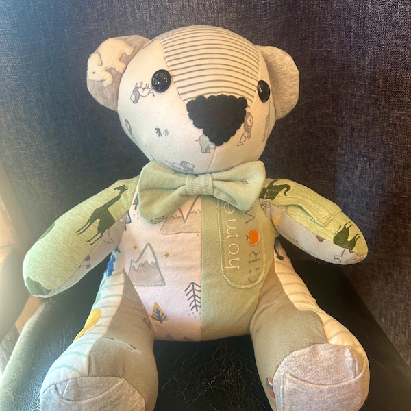 Baby Keepsake Memory Bear Custom From Your Clothing - Etsy