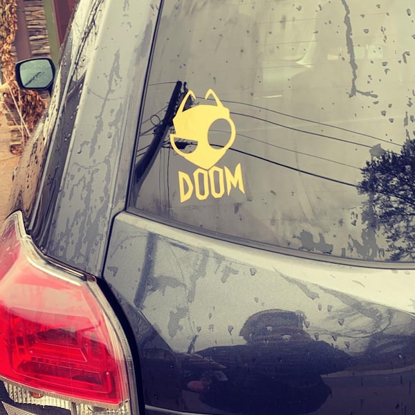 Zim Doom Vinyl Sticker From Invader Zim - Durable Decal for Fans, Great ...