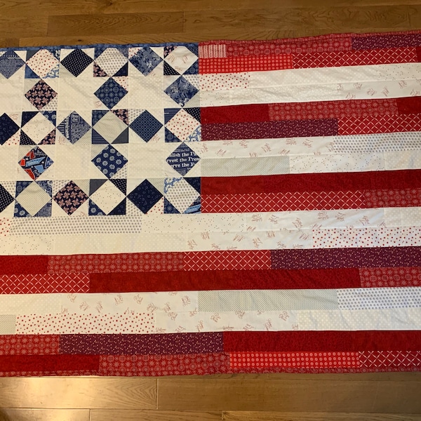 Liberty Quilt Pattern From Running Doe Quilts - 45" X 70" Finished ...