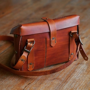 DIY Vintage Leather US Mail Bag Pattern in Pdf and Svg Formats for Hand ...