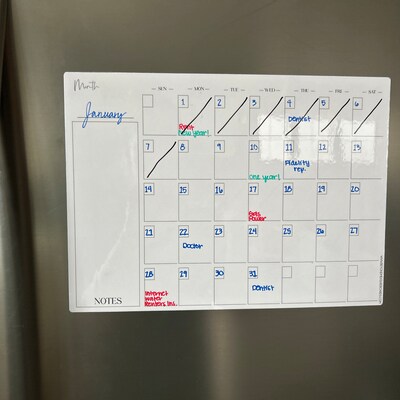 Weekly Horizontal Magnetic Menu Planner Dry Erase Whiteboard Planner ...