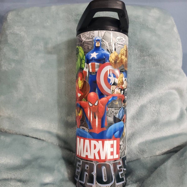 Marvel Heroes Tumbler Skinny / Marvel Heroes Mock-up Straight Design ...