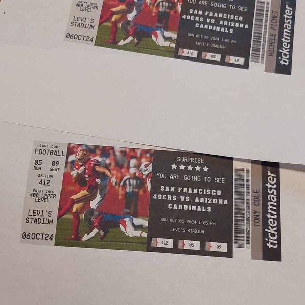 Editable Football Ticket, Football Ticket Gift, Sport Tickets, Football ...