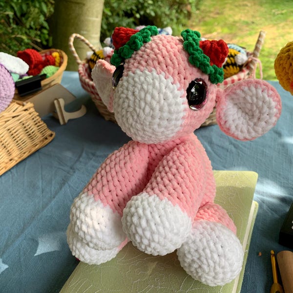 Colbie the Cow Amigurumi Crochet Pattern | Plush Cow PDF Tutorial ...