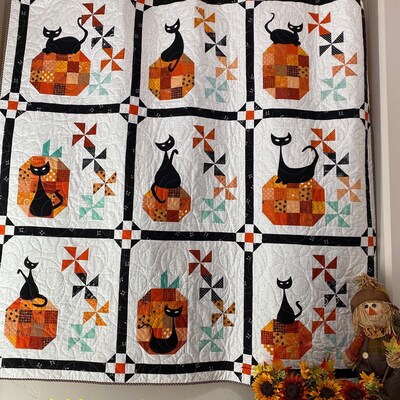 Country Flowers Digital PDF Quilt Pattern Wall Hanging Table - Etsy
