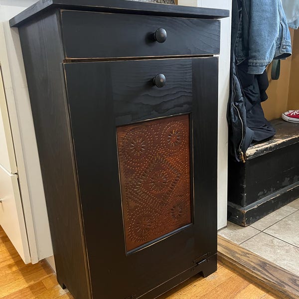 Rustic Handcrafted Bookcase, Primitive Style Hutch, Farmhouse Storage ...