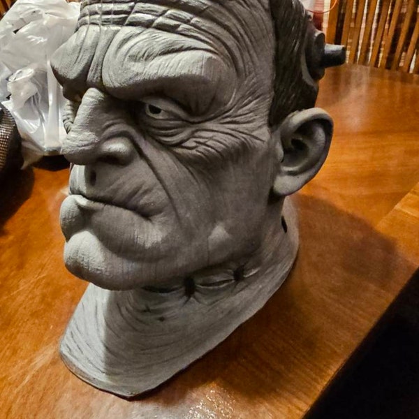 Frankenstein Deluxe Latex Mask WEARABLE Handmade Signed Numbered - Etsy