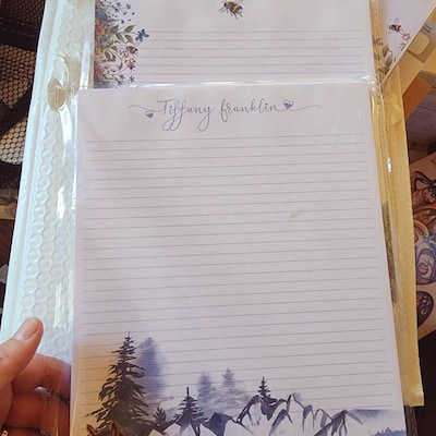Pretty Notepad With Simple Spring Wildflowers Pick From Large Notepad ...