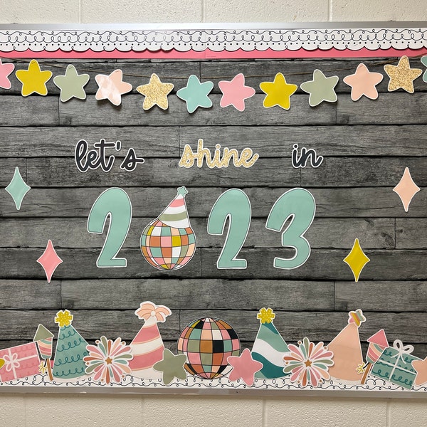 New Years Bulletin Board Kit 2024 Edition New Year Classroom Decor - Etsy
