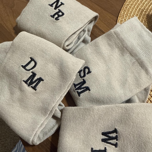 Wedding Socks, Groomsmen Initial Socks, Gift for Groomsmen, Embroidery ...