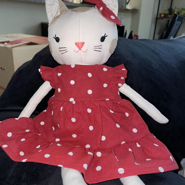 Cat Sewing Pattern PDF - Make More Than One Type of Cloth Cat Doll ...
