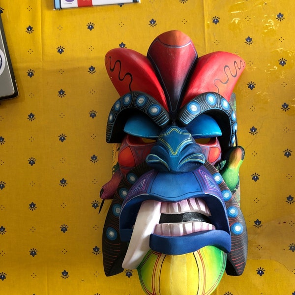 Indigenous Boruca Mask, Authentic Boruca Mask, Wooden Mask. - Etsy
