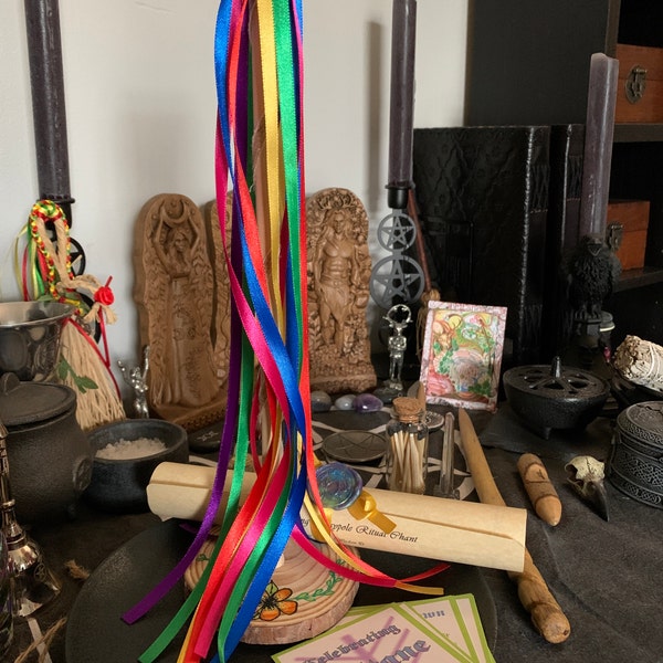 BELTANE MAYPOLE May Day Ritual Sabbat Celebration Altar Decoration ...