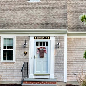 House Number Sign With Realistic Scallop Shell Carved Street Address ...
