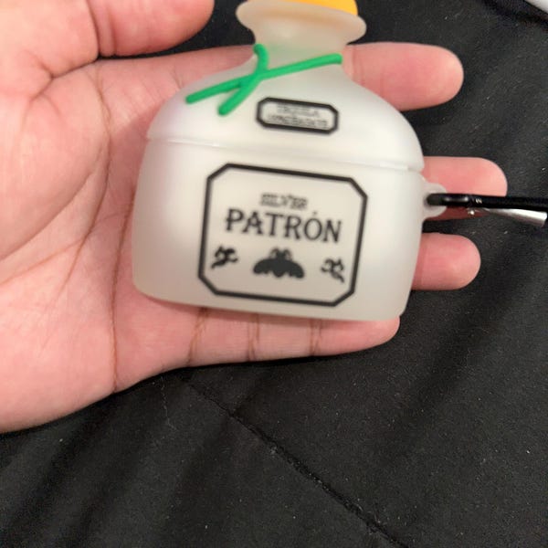 Patron Silver Tequila Bottle AirPod Case, AirPod Pro, AirPod Gen 1&2 ...