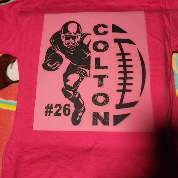 Custom Football Transfer Design DTF. Ready to Press, Heat Transfer ...