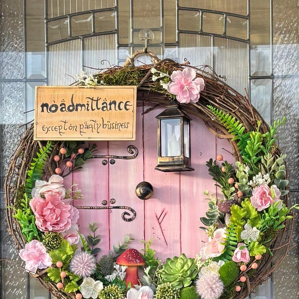 15" Hobbit Shire Wreath LIGHTS - Etsy