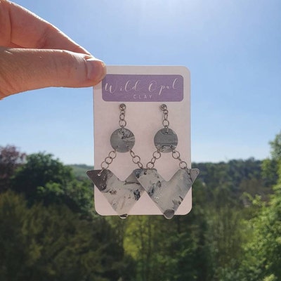 Chevron Polymer Clay Shape Cutter 45mm Width Earring Making - Etsy