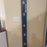 Growth Chart Ruler 3D | Playroom Decor | Wall Ruler | Personalized Wood ...