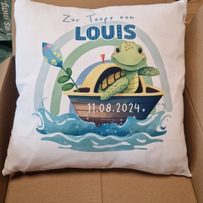 Kissen zur Einschulung Personalisiert mit Namen Schulkind 2023 HASE & REGENBOGEN - Etsy.de