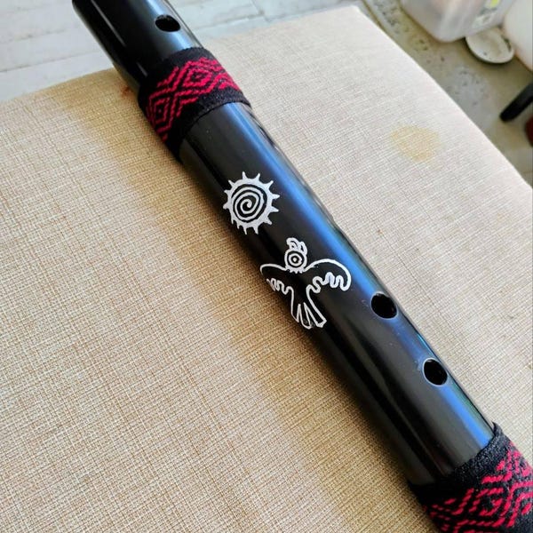 Handcrafted Jacaranda Quena Inca Andes Traditional Bolivian Peru Native ...