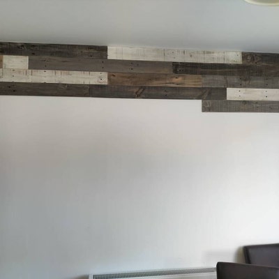 Pallet Wall Cladding Unique Rustic Panelling Grey Shades Distressed ...